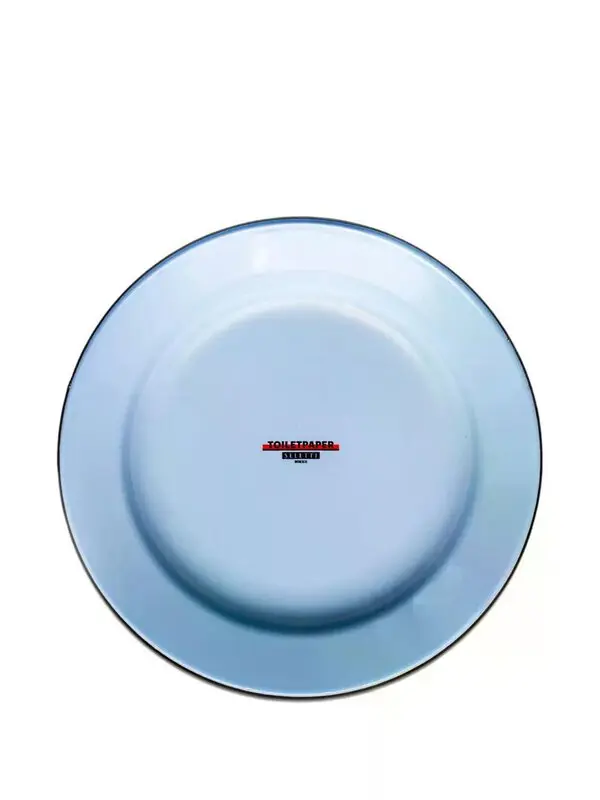 SELETTI X Toiletpaper Horse-printed Metal Plate - Blue