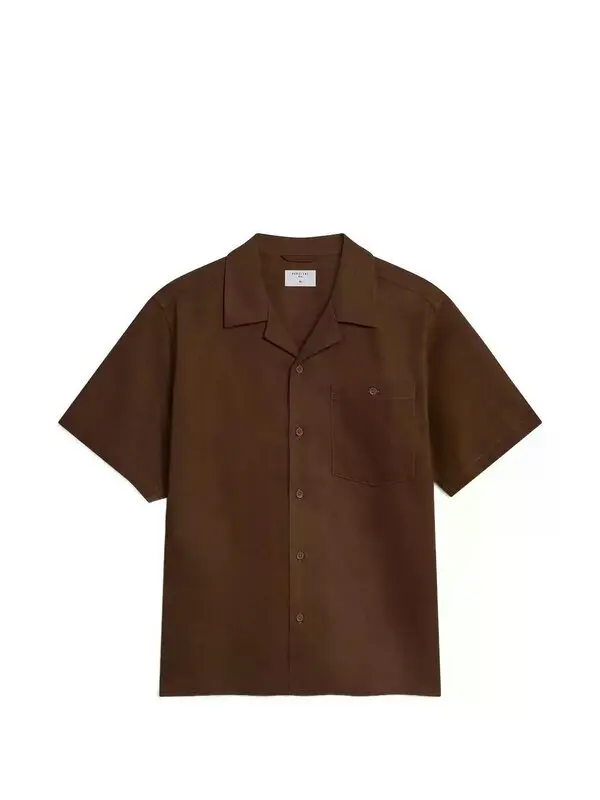PERCIVAL Pocket Short-sleeve Shirt - Brown