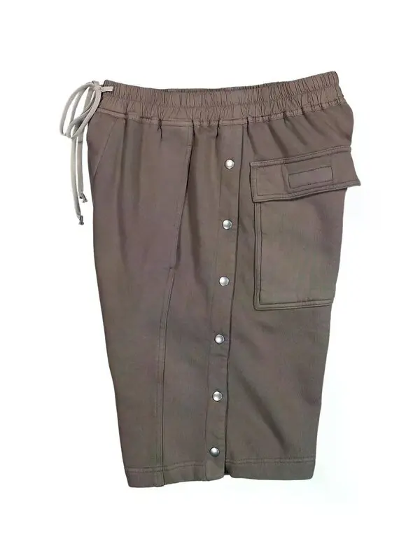Rick Owens Wide Pusher Shorts - Brown