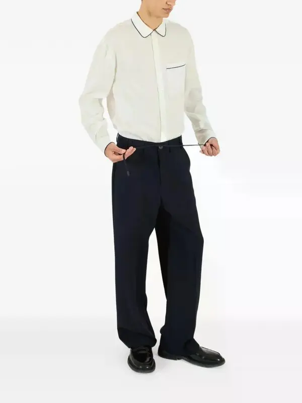 KROST Elliott Drawcord Trousers - Blue