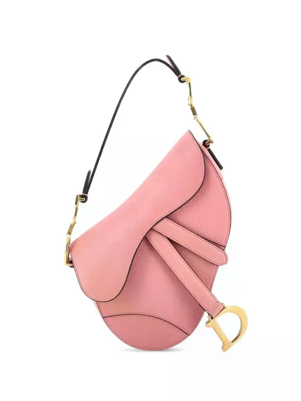 Dior Saddle Handbag Leather Mini Shoulder Bag - Pink
