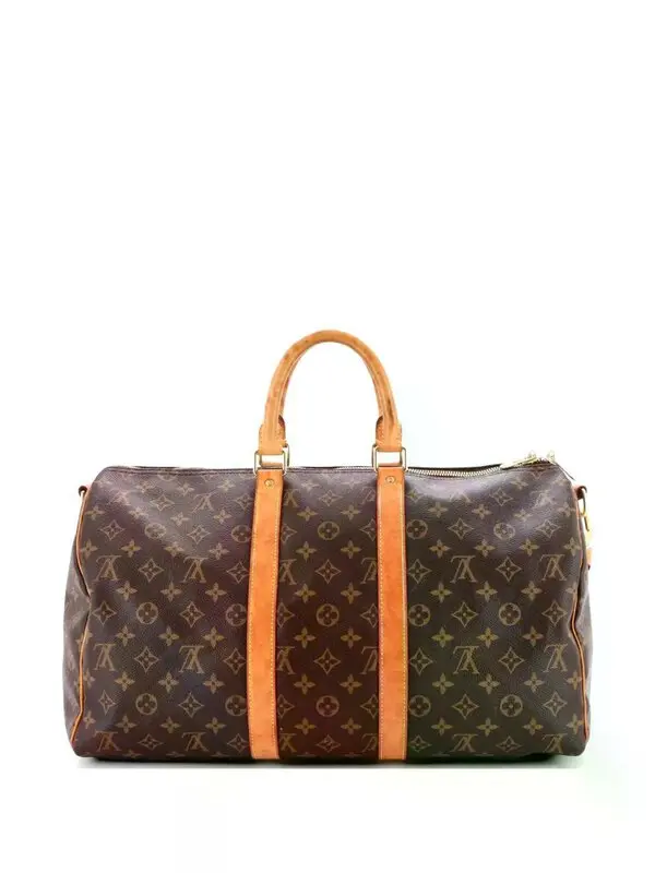 LOUIS VUITTON Keepall Bandouliere 45 Travel Bag Monogram Canvas - Brown