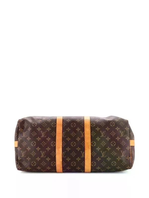 LOUIS VUITTON Keepall Bandouliere 45 Travel Bag Monogram Canvas - Brown
