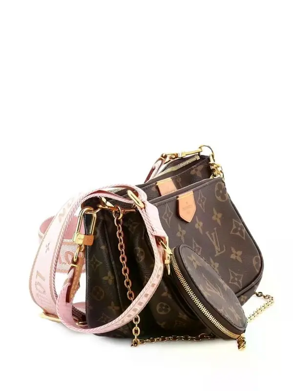 LOUIS VUITTON Multi Pochette Accessoires Monogram Canvas Crossbody Bag - Brown