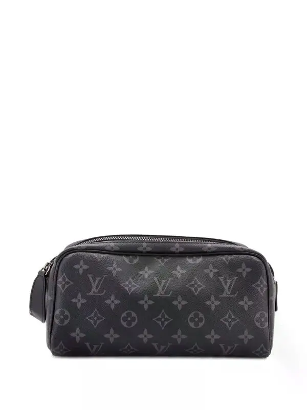 LOUIS VUITTON Dopp Kit Toiletry Monogram Eclipse Canvas Pouch