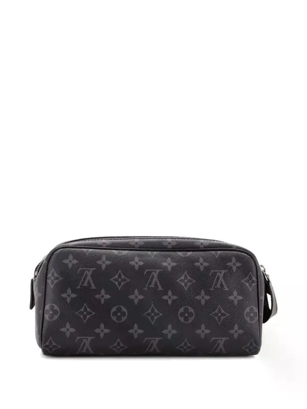 LOUIS VUITTON Dopp Kit Toiletry Monogram Eclipse Canvas Pouch