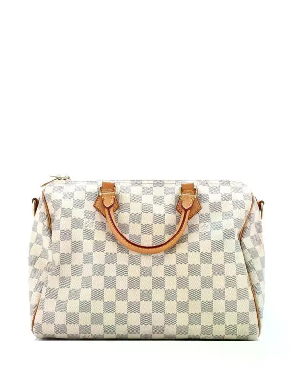 LOUIS VUITTON Speedy Bandouliere 30 Shoulder Bag - White