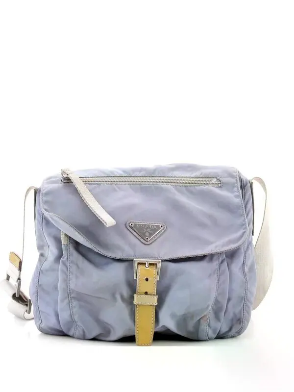 Prada Buckle Messenger Bag Tessuto Small Crossbody