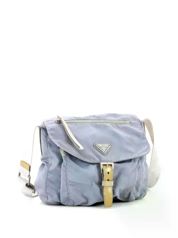 Prada Buckle Messenger Bag Tessuto Small Crossbody