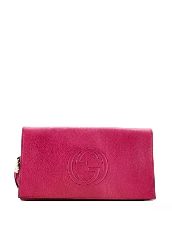 Gucci Soho Leather Clutch Bag