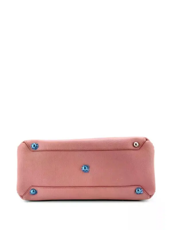 Burberry Banner Nm Leather Medium Tote Bag - Pink