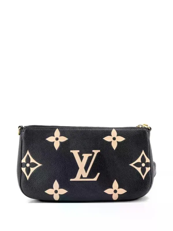 LOUIS VUITTON Multi Pochette Accessoires Bicolor Monogram Empreinte Giant - Black