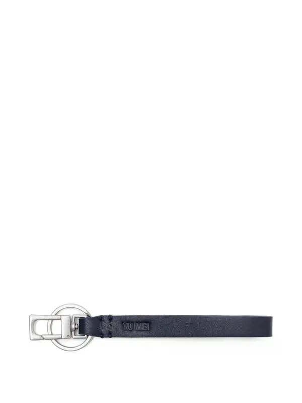 YU MEI Lambskin Key Fob - Blue