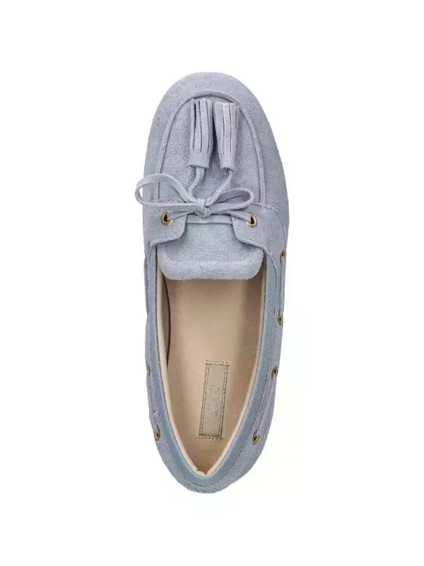 Liu Jo Suede Loafers With Tassel Detail - Blue