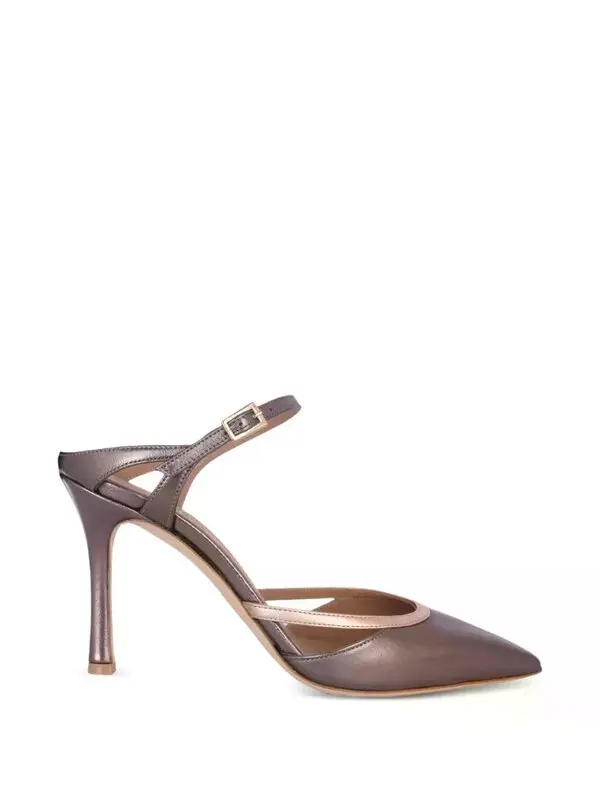 MALONE SOULIERS Yola Pointed Leather Mules