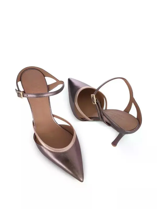 MALONE SOULIERS Yola Pointed Leather Mules