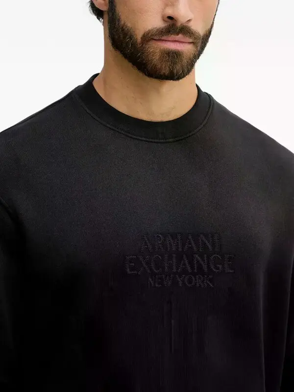 Armani Exchange Embossed Crew-neck Sweatshirt