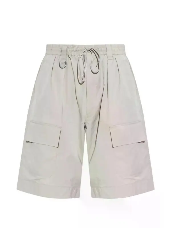 Y3 Cargo Drawstring Shorts - Neutrals