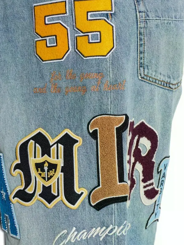 Amiri Patchwork Jeans - Blue