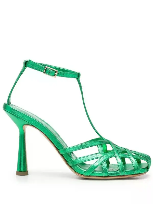 CASTAGNA Lidia Caged Sandals - Green