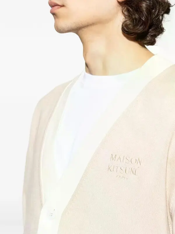 Maison Kitsuné V-neck Buttoned Cardigan