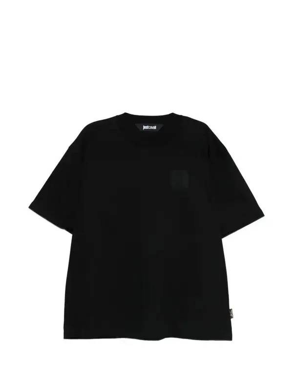 Just Cavalli Logo Patch T-shirt - Black