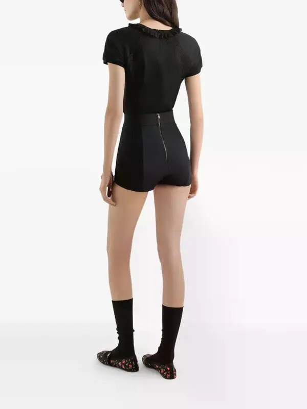 Dolce & Gabbana Lace Detail T-shirt - Black