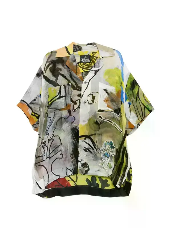 VIVIENNE WESTWOOD Printed Camp Shirt - Grey