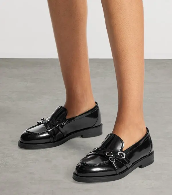 JIMMY CHOO Kalia Leather Loafers