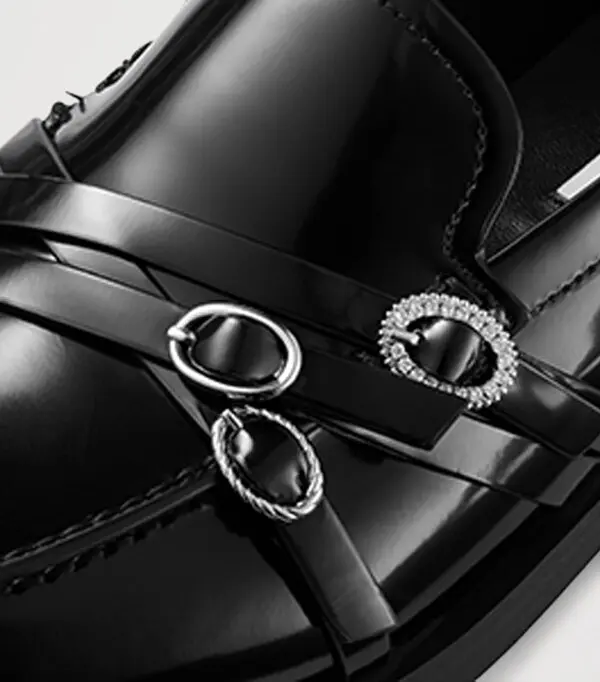 JIMMY CHOO Kalia Leather Loafers