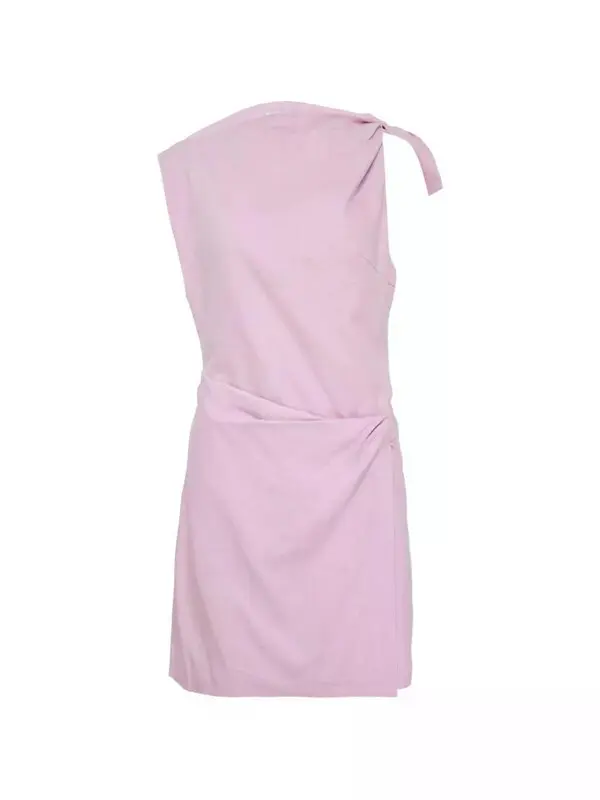 MSGM Tie Detail Mini Dress - Pink