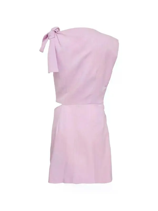 MSGM Tie Detail Mini Dress - Pink