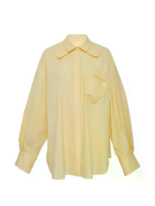 ENFOLD Long Sleeve Shirt - Yellow