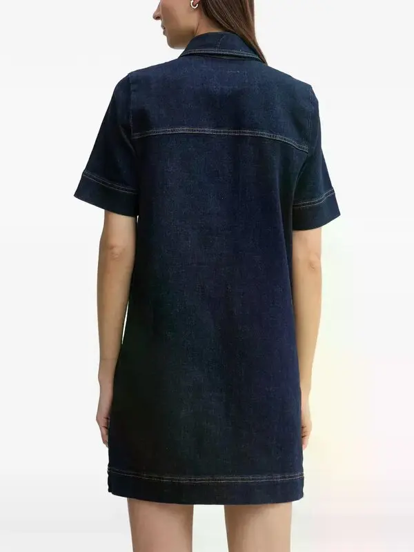Dkny Mini Shift Denim Dress