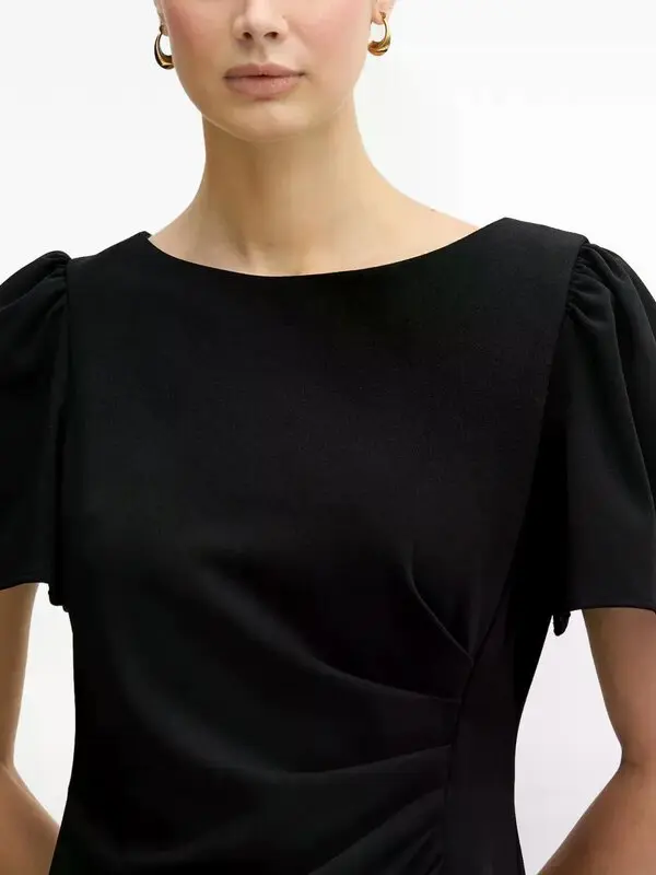 Dkny Ruched Mini Dress - Black