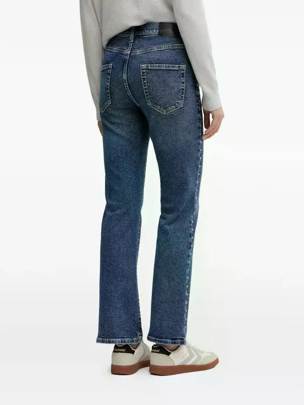 Dkny Studded Straight Leg Jeans