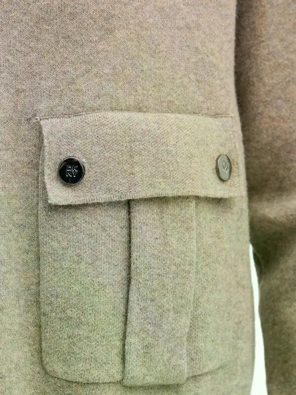 Dkny Knitted Zip-up Cardigan