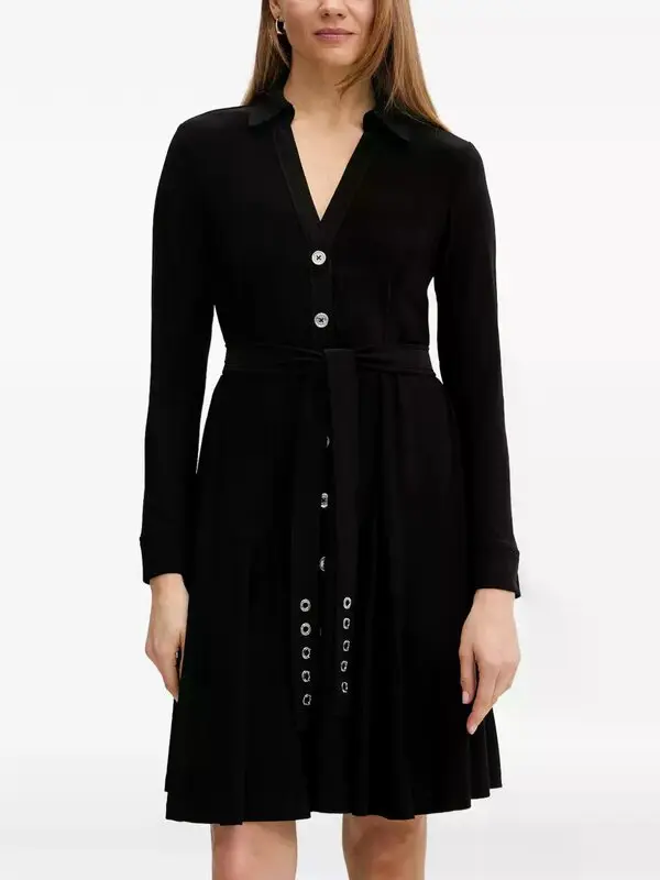 Dkny Buttoned Belted Mini Dress