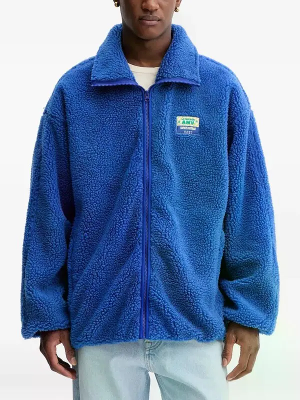 American Vintage Fleece Zip-up Jacket - Blue