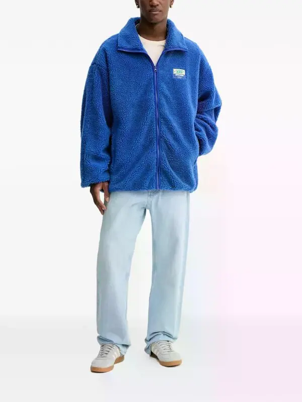 American Vintage Fleece Zip-up Jacket - Blue