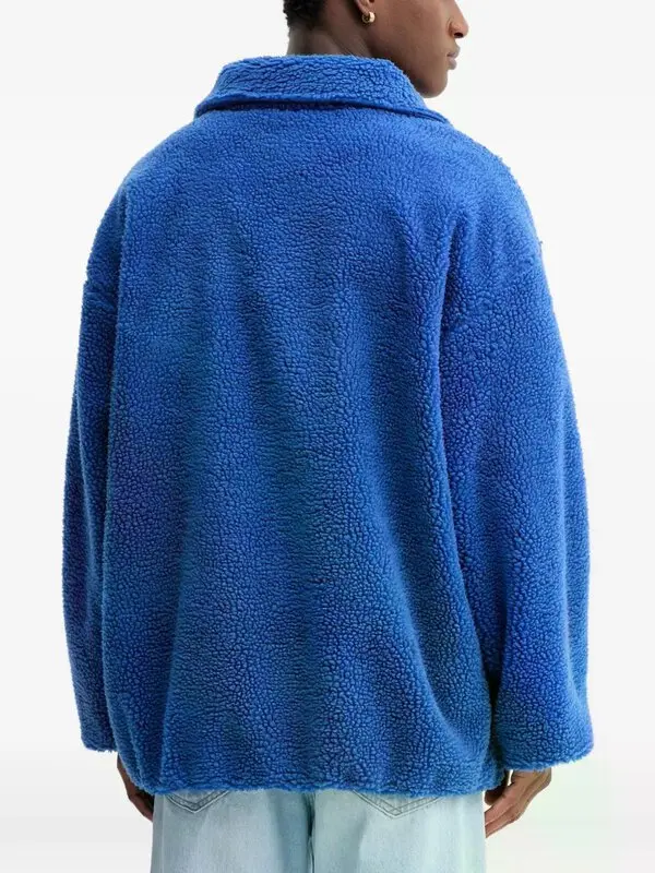 American Vintage Fleece Zip-up Jacket - Blue