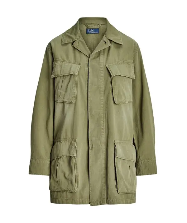 Polo Ralph Lauren Cotton Canvas Utility Jacket - Olive Green
