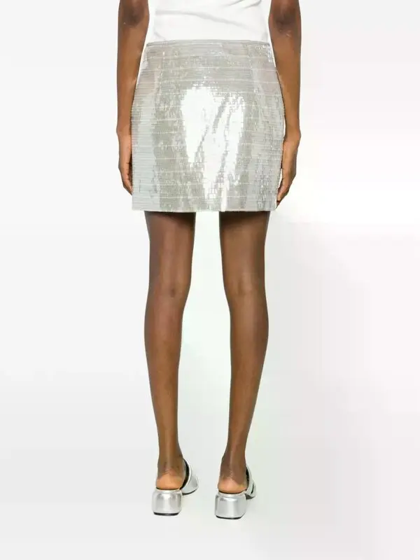 SYSTEM Sequin-embellished Mini Skirt