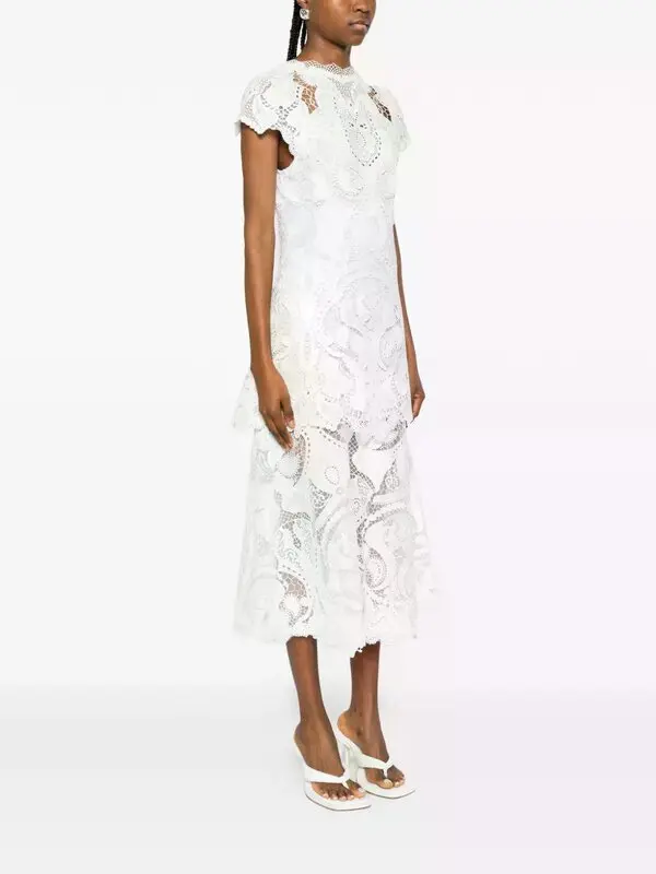 Simkhai Lace-detail Layered Midi Dress