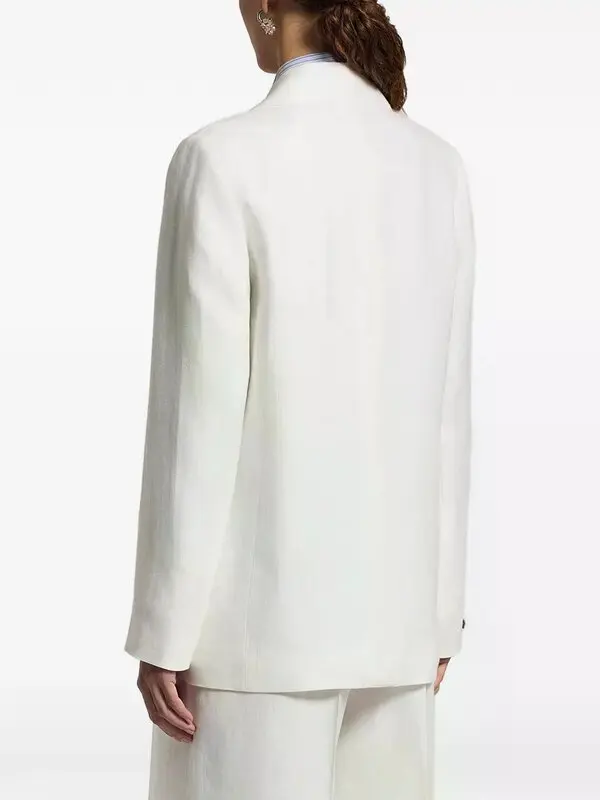 Peserico Linen Gabardine Blazer - White