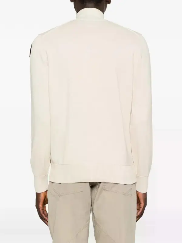 PARAJUMPERS Zip Mock-neck Sweater - Neutrals