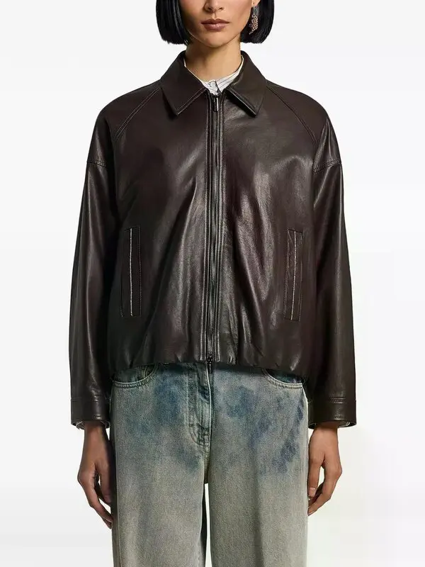 Peserico Leather Jacket
