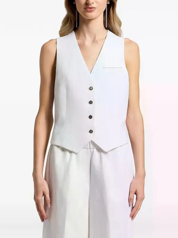 Peserico Buttoned V-neck Vest