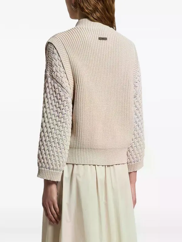 Peserico Quilted Gilet - Neutrals
