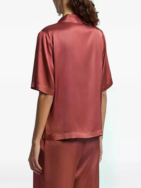Peserico Buttoned Short-sleeve Shirt - Red